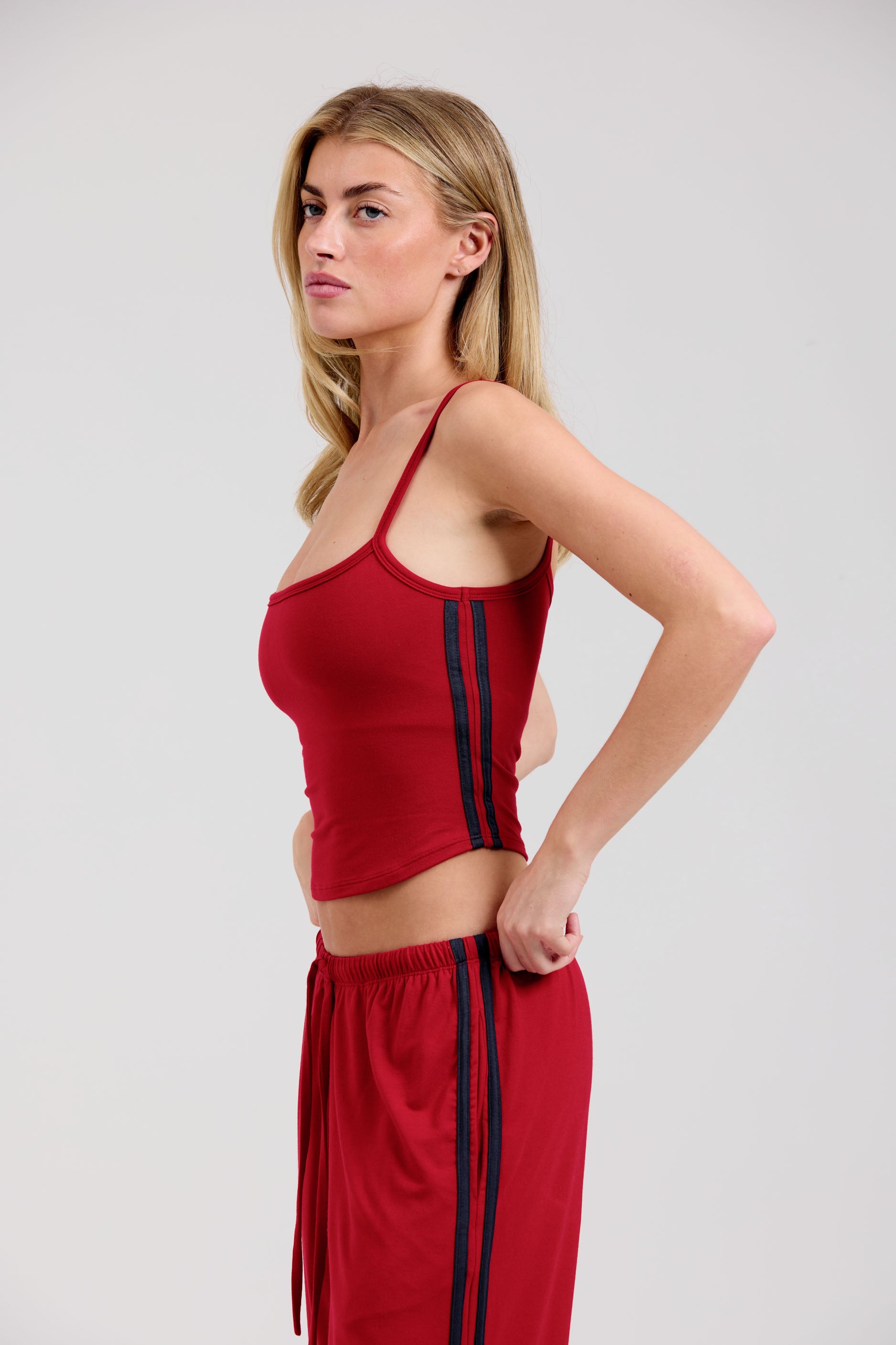 Lounge Cami - Cherry/Navy – FORM
