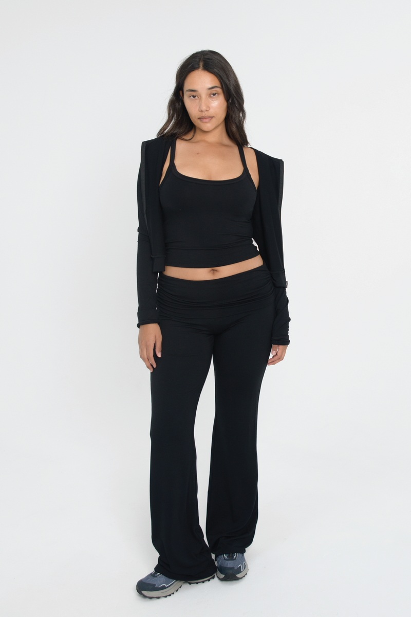 Fitted Zip Up Jacket - Black – FORM